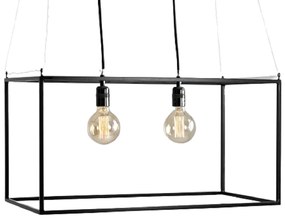 Nordic Design Černé kovové závěsné světlo Weric M 35 cm