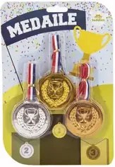 TEDDIES Medaile se šňůrkou / Sportovní ocenění / plast / průměr 6 cm /