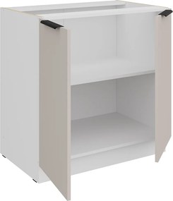 COMO | dolní skříňka 80 D 2F policová | 80 cm | bílá/kašmír