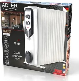 Adler AD 7819 bílá / Olejový radiátor / 2500W / 3 stupně