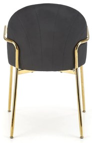 HALMAR K500 židle béžová/černá