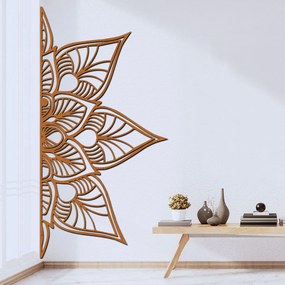 dřevo života Dřevěná mandala k posteli KVET Zvolte rozměr (cm): 140x72, Zvolte barvu dekoru: Třešeň