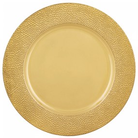 Plastový talíř ve zlaté barvě 160475