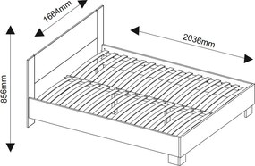 Postel 160 VERONIKA dub sonoma/wenge