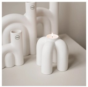 Keramický svícen Rope Candle White DBKD