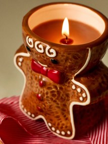 Sinsay - Vánoční vonná svíčka ve tvaru perníčku Gingerbread Cookies - béžová
