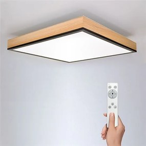 Solight LED stropní svítidlo 450x450mm s dřevěným rámečkem 40W
