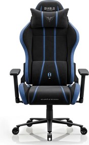 Látková herní židle černo-modrá Diablo X-One 2.0 Night Blue King