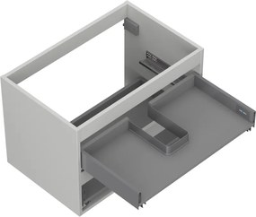 Mexen Box-A, závěsná skříňka 70 cm, 2 zásuvky, matná šedá, 91AX0-0700-470-2-62
