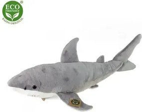 RAPPA Plyšový žralok bílý 51 cm / ECO-FRIENDLY / od 0 měsíců