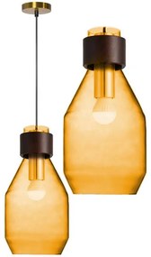 Toolight Skleněné stropní svítidlo APP434-1CP oranžové