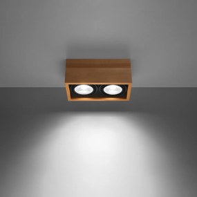 Sollux Lighting Stropní svítidlo QUATRO 2 přírodní dřevo