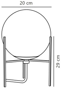 Nordlux - Stolní lampa ALTON 1xE14/15W/230V