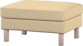 Potah na podnožku IKEA Karlstad barva béžová látka lesklé, pletený vzor