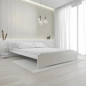 Postel IKAROS 140 x 200 cm, bílá Matrace: Matrace Coco Maxi 20 cm, Rošt: Bez roštu