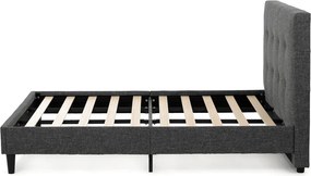 Autronic Čalouněná dvoulůžková postel BED-M160 Barva potahu: Tmavě šedá