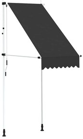 Ručně zatahovací markýza 100 cm antracitová 145832