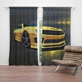 Sablio Závěs Chevrolet Camaro Pruhy: 2ks 140x250cm