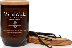 Svíčka ReNew WoodWick Cherry Blossom & Vanilla střední