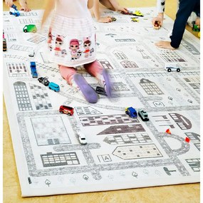Bílý oboustranný dětský koberec Narma Ülejõe, 160 x 230 cm