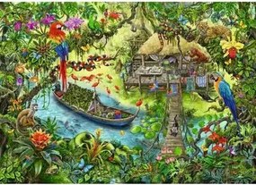 Ravensburger Exit KIDS Puzzle: Džungle / 368 dílků / od 9 let