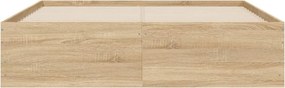 Rám postele se zásuvkami dub sonoma 120x200 cm kompozitní dřevo 3207282