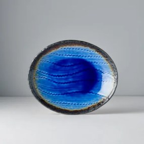 Made in Japan (MIJ) Cobalt Blue Ovální Talíř 24 x 20 cm