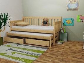 Vomaks Dětská postel s výsuvnou přistýlkou M 006 NEW* 90 x 180 cm netransparentní barva šedá
