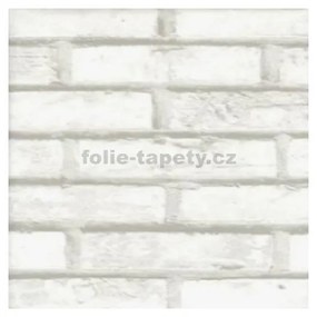 Samolepící tapeta cihla šedo bílá šíře 45 cm - dekor 906 +