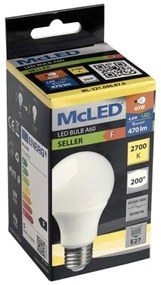 LED žárovka E27 McLED 4,8W (40W) teplá bílá (2700K) ML-321.096.87.0