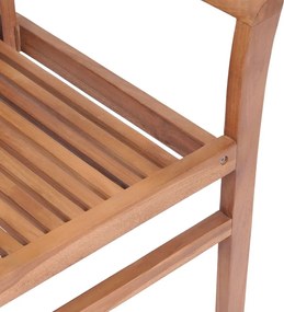 vidaXL Jídelní židle 6 ks s mi poduškami masivní teak [3072970] Barva: antracitová