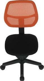 Tempo Kondela Dětská židle MESH, oranžová/černá