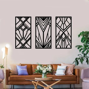 dřevo života Dekorační panel ART Zvolte barvu dekoru: Černá, Rozměry šxv (cm): 120x80