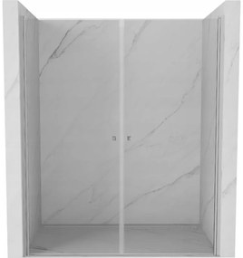 Mexen Pretoria Duo sprchové dveře otevírací 140 cm, transparentní, chrom - 852-140-000-02-00