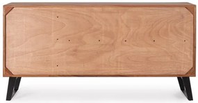 BIZZOTTO Příborník ISAR 160 cm hnědý