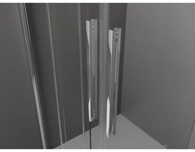 Mexen Velar Duo, posuvné sprchové dveře do otvoru 170 cm, 8mm šedé sklo, chromová, 871-170-000-42-01