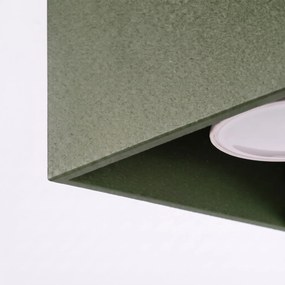 Sollux Lighting Stropní svítidlo QUAD 1 olivově zelené
