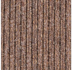 SPOLTEX Metrážový koberec LINES / 91 HNĚDÝ BARVA: Hnědá, ŠÍŘKA: 4 m