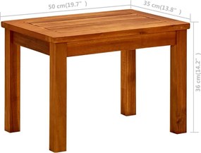 vidaXL Zahradní konferenční stolek 50 x 35 x 36 cm masivní akácie [316398]