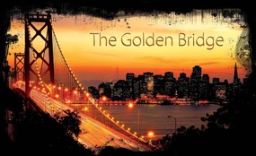 Fototapeta - Golden Gate Bridge City Urban (152,5x104 cm)