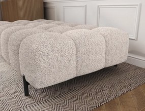 Ferivo prošívaná taška na nohách, šedá Bouclé
