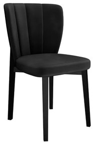 Moderní čalouněná židle ST106, Barva:: baloo 2072, Barva: černá