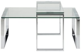 Konferenční stolek 2-set Akamu čiré sklo