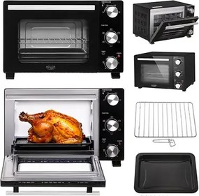 Adler AD 6024 černá / Elektrická trouba / 22L / 90°C - 245°C / 5 režim