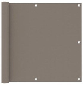 Balkónová zástěna taupe 90 x 300 cm oxfordská látka 134988