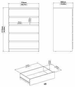Tvilum Komoda Simplicity 231 jackson hickory