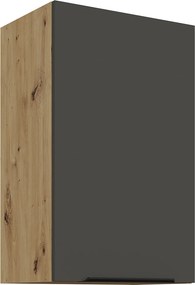 ARIA pa | horní skříňka 45 G-72 1F policová | 45 cm | ANTI FINGERPRINT povrch | artisan/šedá grafit