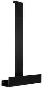 Rea Tori, koupelnová závěsná polička 40x9,5x75,5 cm, černá matná, REA-85000