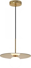 Toolight - Stropní svítidlo Glamour G9 60W APP939-1CP, zlatá-bílá, OSW-09659