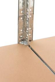 Sada 2 ks zásuvný regál G 90x40x180 cm – stříbrná